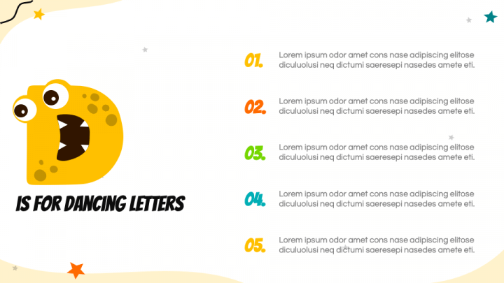 Creative Alphabets PowerPoint and Google Slides Template - PPT Slides