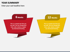 Year Summary PowerPoint and Google Slides Template - PPT Slides