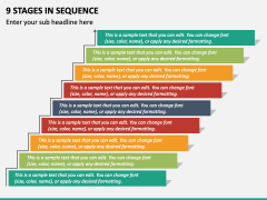 9 Stages in Sequence PowerPoint Presentation Slides - PPT Template
