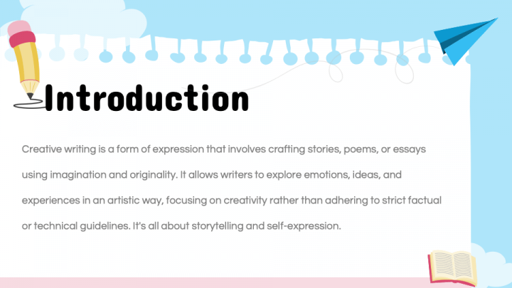 Free - Creative Writing Workshop for Kids PowerPoint and Google Slides ...