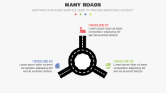 Many Roads PowerPoint and Google Slides Template - PPT Slides