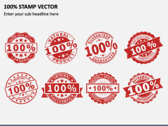 100% Stamp Vector for PowerPoint and Google Slides - PPT Slides