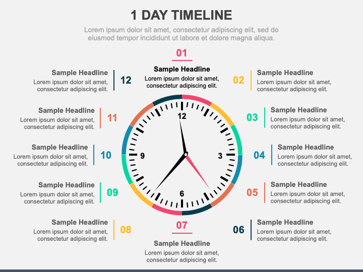 1 Day Timeline for PowerPoint and Google Slides - PPT Slides
