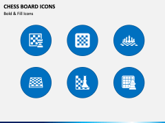 Chess Board Icons for PowerPoint and Google Slides - PPT Slides