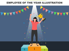 Employee of the Year Illustration for PowerPoint and Google Slides