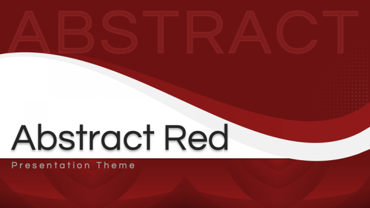 Abstract Red Theme for PowerPoint and Google Slides - PPT Slides