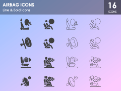 Airbag Icons for PowerPoint and Google Slides - PPT Slides