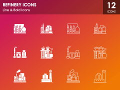 Refinery Icons for PowerPoint and Google Slides - PPT Slides