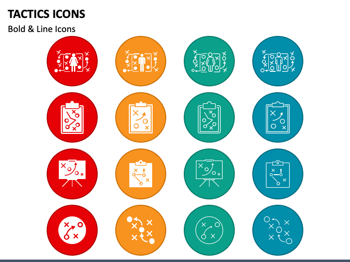 Tactics Icons for PowerPoint and Google Slides - PPT Slides