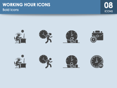 Working Hour Icons for PowerPoint and Google Slides - PPT Slides