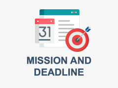 Mission and Deadline PowerPoint and Google Slides Template - PPT Slides