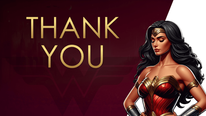 Free - Wonder Woman Presentation Theme for PowerPoint and Google Slides