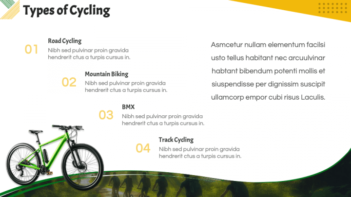 Free - Cycling Theme for PowerPoint and Google Slides - PPT Slides