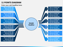 11 Points Diagram PowerPoint Presentation Slides - PPT Template