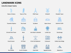 Landmark Icons for PowerPoint and Google Slides - PPT Slides