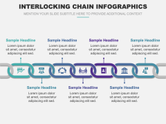 Interlocking Chain Infographics for PowerPoint and Google Slides