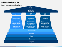 Pillars of SCRUM PowerPoint and Google Slides Template - PPT Slides