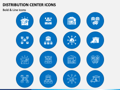 Distribution Center Icons for PowerPoint and Google Slides - PPT Slides