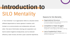 Silo Mentality PowerPoint and Google Slides Template - PPT Slides