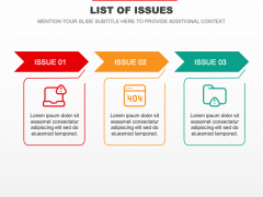 List of Issues PowerPoint and Google Slides Template - PPT Slides