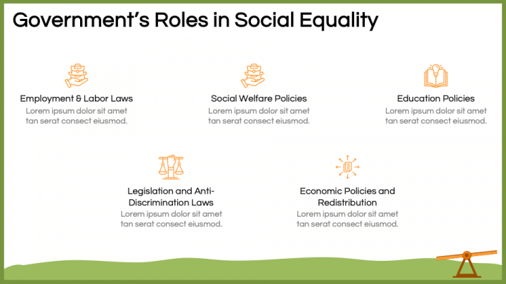 Social Equality PowerPoint and Google Slides Template - PPT Slides