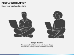 People with Laptop Illustration for PowerPoint and Google Slides - PPT ...