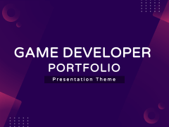 Game Developer Portfolio Presentation for PowerPoint and Google Slides ...
