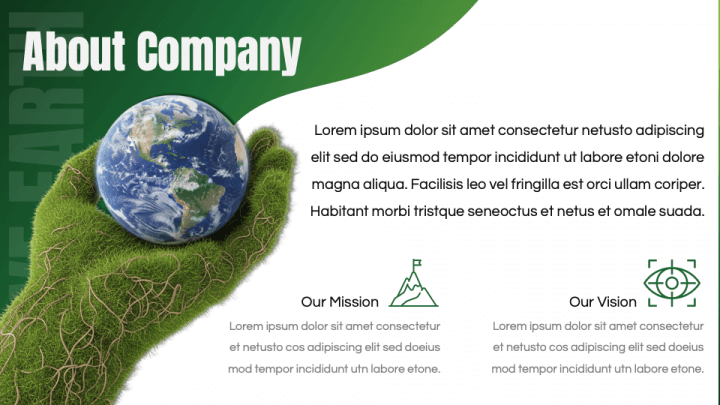 Save Earth Presentation Theme - Free Download