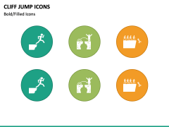 Cliff Jump Icons for PowerPoint and Google Slides - PPT Slides