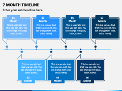 7 Month Timeline PowerPoint and Google Slides Template - PPT Slides