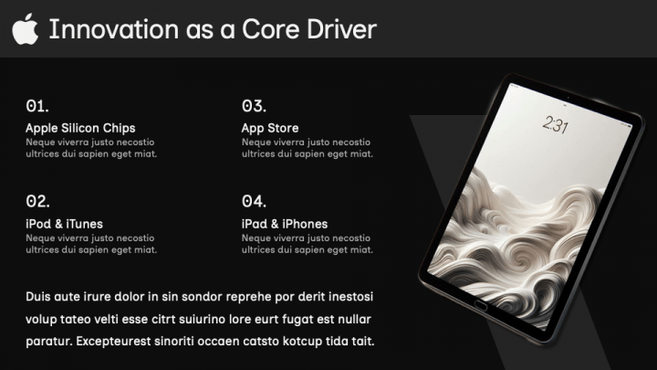 Free - Apple Case Study PowerPoint and Google Slides Template - PPT Slides