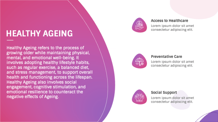 Healthy Ageing PowerPoint and Google Slides Template - PPT Slides