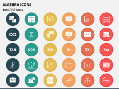 Algebra Icons for PowerPoint and Google Slides - PPT Slides
