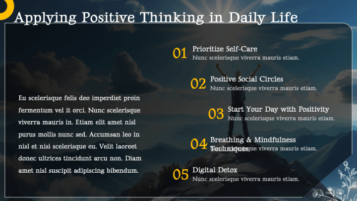 Free - Positive Thinking Workshop Presentation for PowerPoint and ...