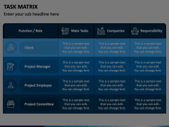 Task Matrix PowerPoint and Google Slides Template - PPT Slides