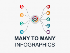 Many to Many Infographics for PowerPoint and Google Slides - PPT Slides