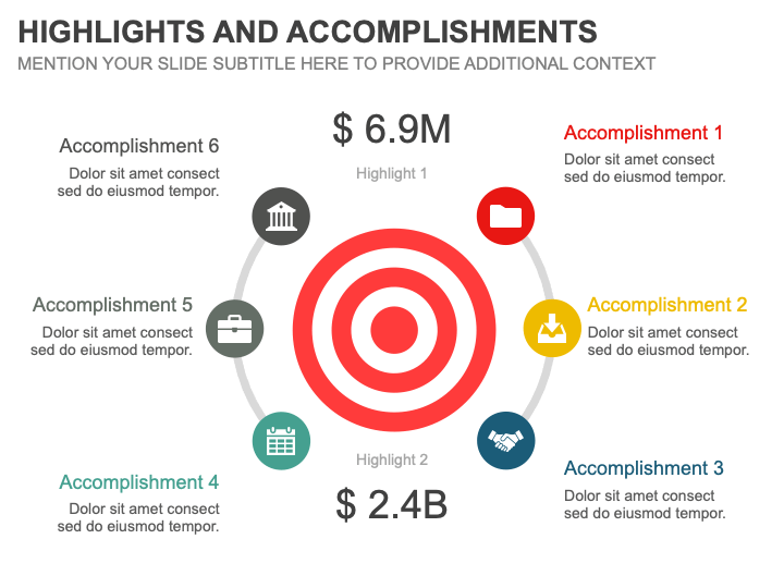 Highlights and Accomplishment PowerPoint and Google Slides Template ...