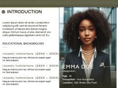 Professional Personal Introduction PowerPoint and Google Slides ...