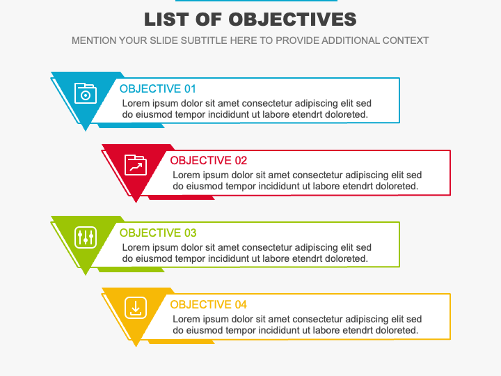 List of Objectives PowerPoint and Google Slides Template - PPT Slides