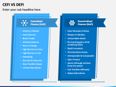 CeFi Vs DeFi PowerPoint and Google Slides Template - PPT Slides