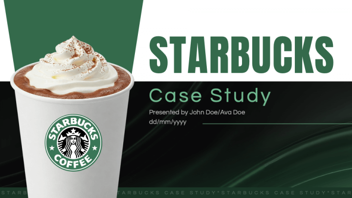 Free - Starbucks Case Study PowerPoint and Google Slides Template - PPT Slides