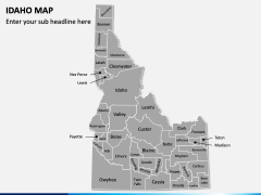 Idaho Map for PowerPoint and Google Slides - PPT Slides