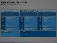 Daily Agenda PowerPoint and Google Slides Template - PPT Slides