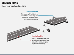 Broken Road PowerPoint and Google Slides Template - PPT Slides
