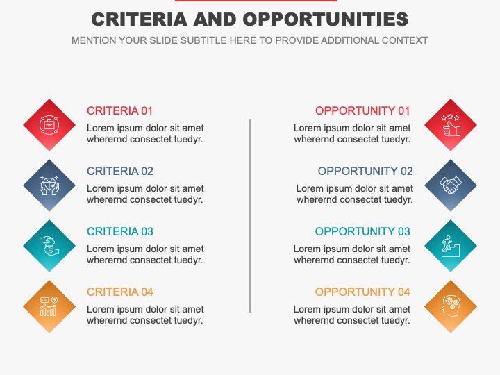 Criteria and Opportunities PowerPoint and Google Slides Template - PPT ...