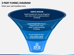 3 Part Funnel Diagram PowerPoint Template - PPT Slides