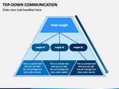 Top Down Communication PowerPoint and Google Slides Template - PPT Slides