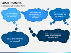 Cloud Thoughts PowerPoint and Google Slides Template - PPT Slides