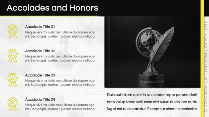 Free - Journalist Portfolio PowerPoint and Google Slides Template - PPT ...