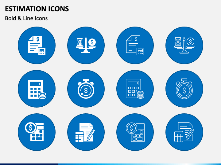 Estimation Icons for PowerPoint and Google Slides - PPT Slides
